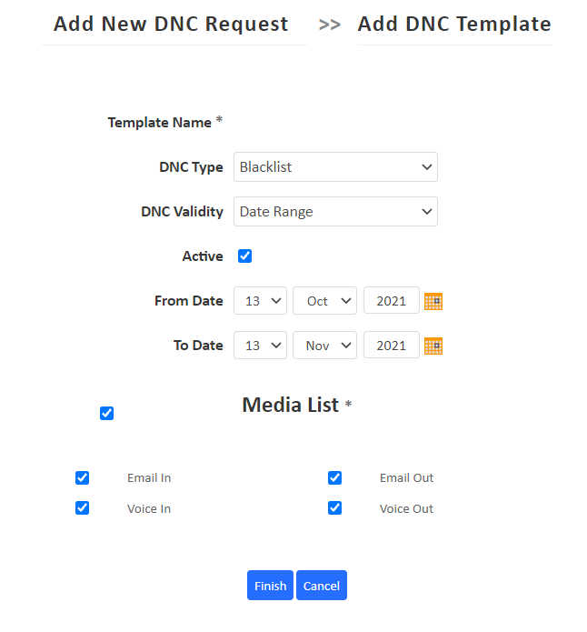 Add New DNC Request | Jodo Documentation Hub