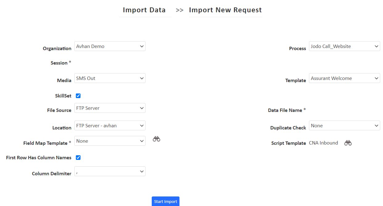 Import New Data | Jodo Documentation Hub