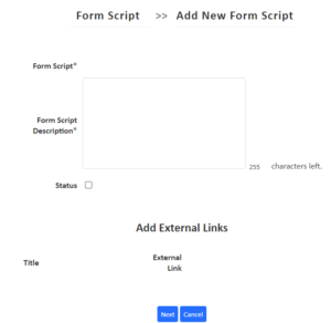 Add New Script Template Page | Jodo Documentation Hub