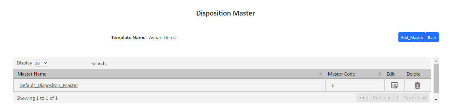 Edit Disposition Master Page | Jodo Documentation Hub