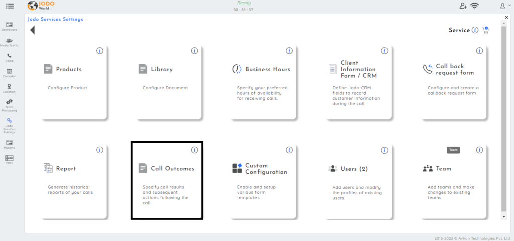 Call Outcomes | Jodo Documentation Hub